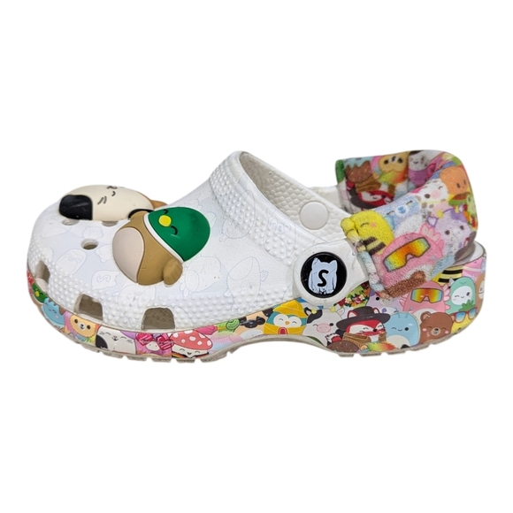CROCS | Shoes | Crocs Squishmallow Kids Size 1 White Clogs Plush Strap ...